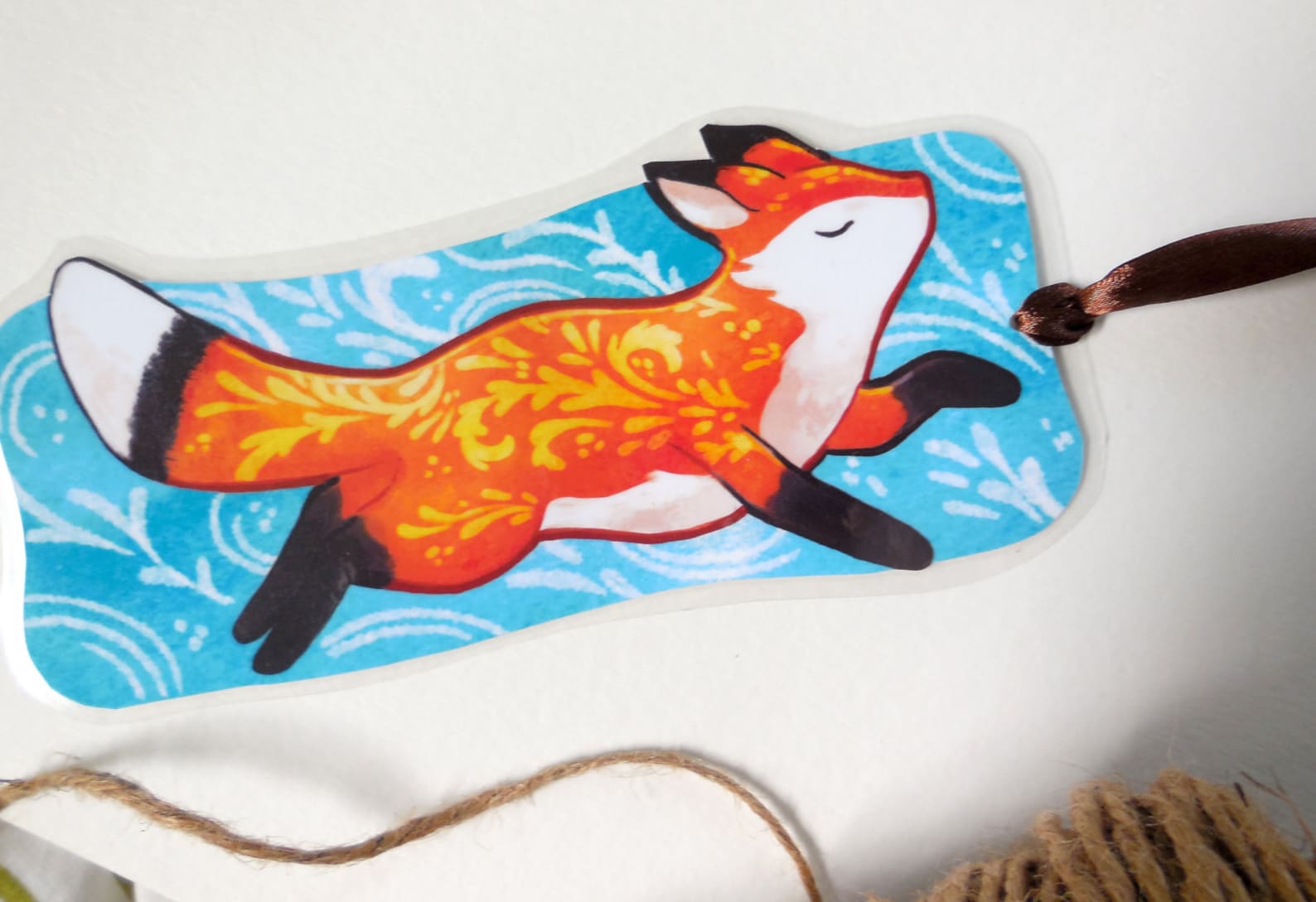 Running Fox Bookmark Illustrated Bookmark Unique Bookmarks - Etsy