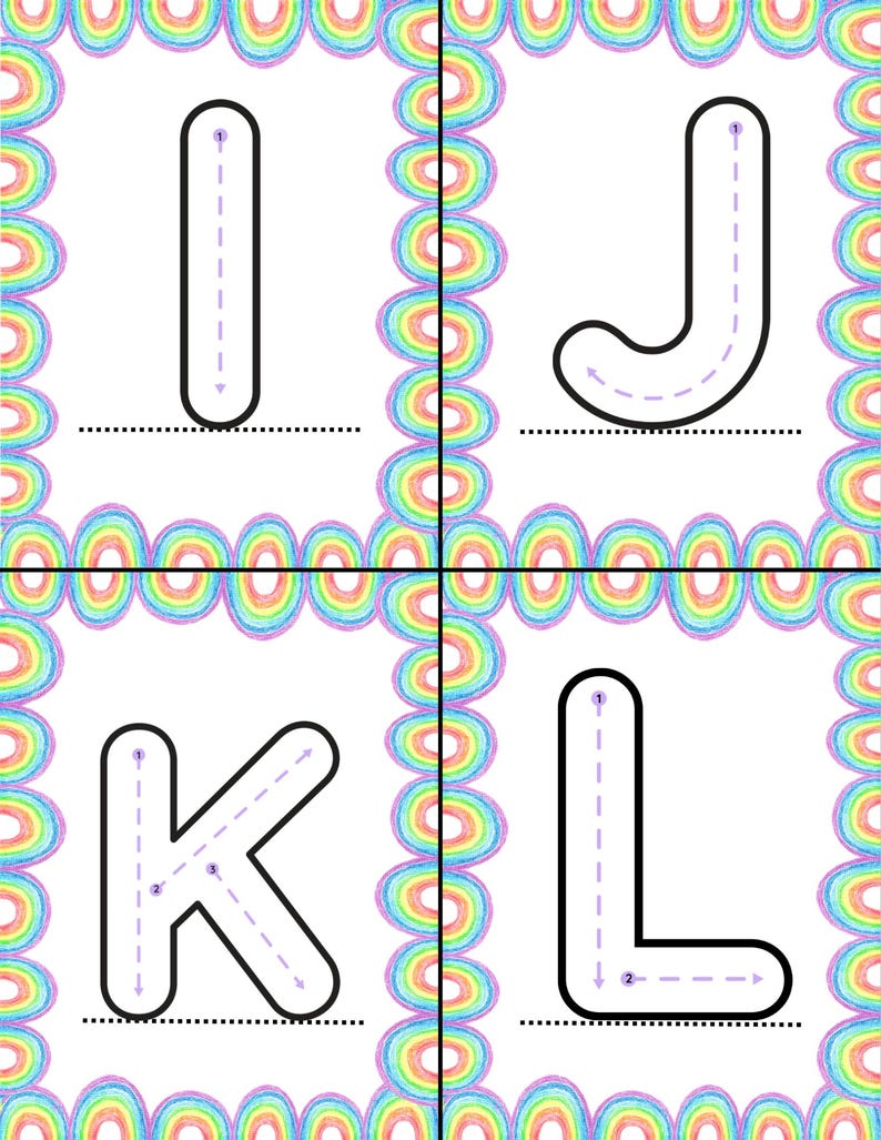 Printable Uppercase Toddler Learning Flash Cards Preschool at Home ...