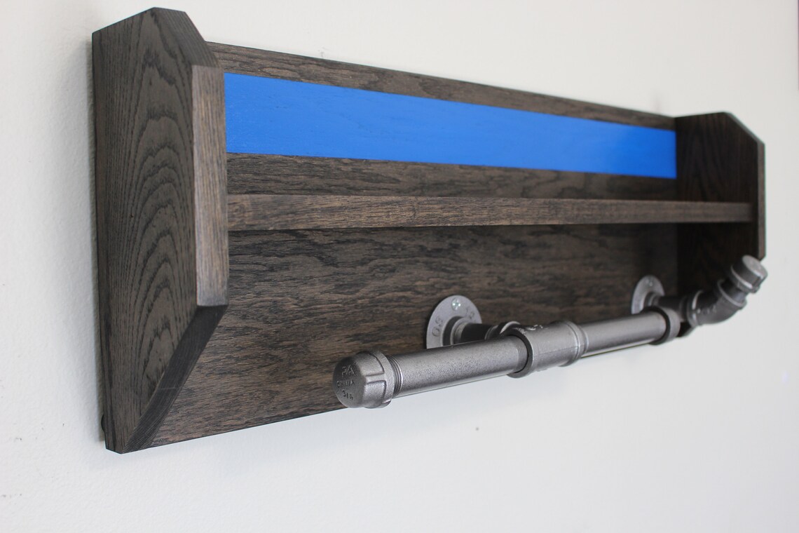 Wall Mounted Duty and Tactical Gear Rack Thin Blue Line - Etsy Canada