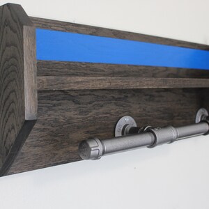 Wall Mounted Duty and Tactical Gear Rack Thin Blue Line | Etsy