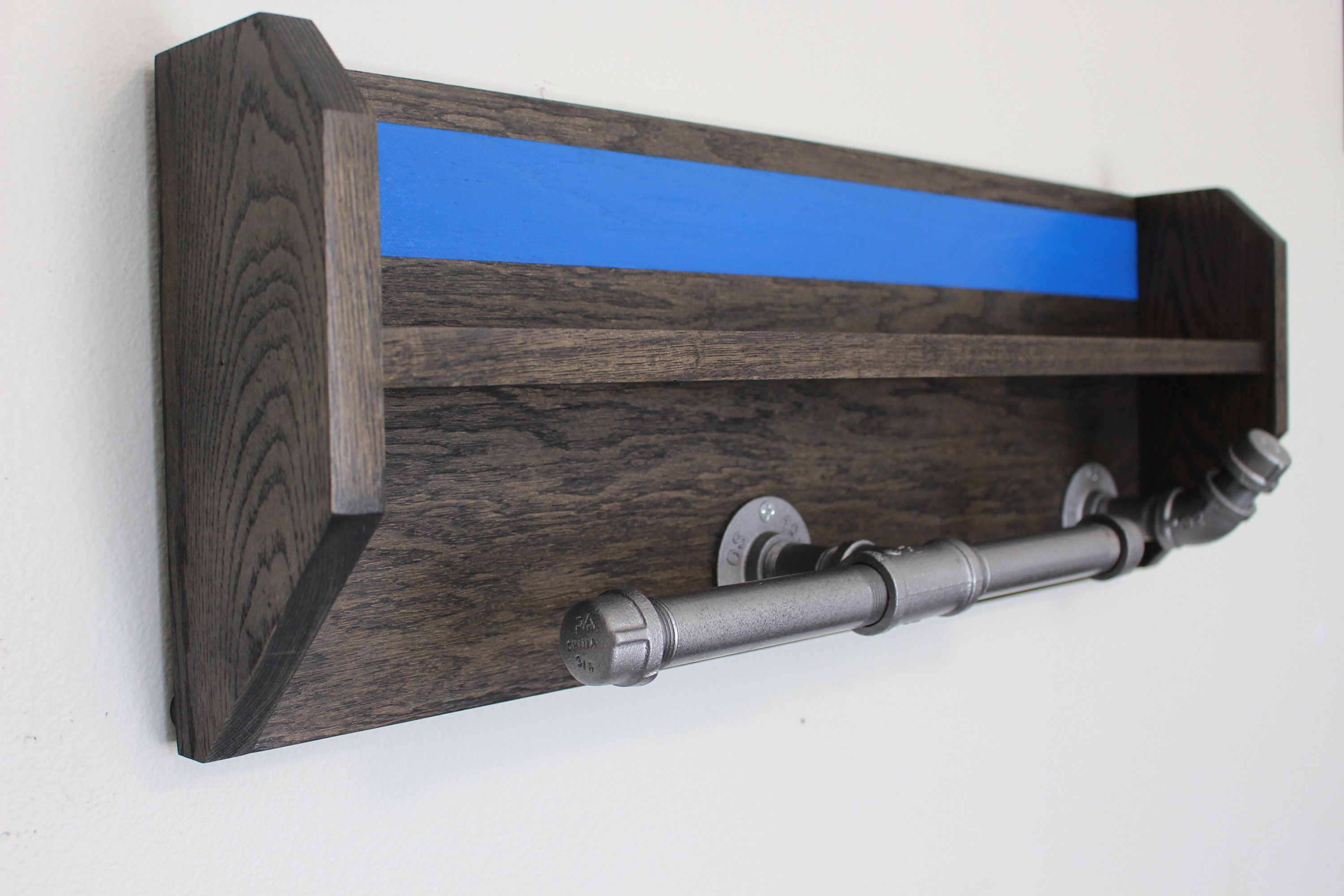 Wall Mounted Duty and Tactical Gear Rack Thin Blue Line - Etsy Canada