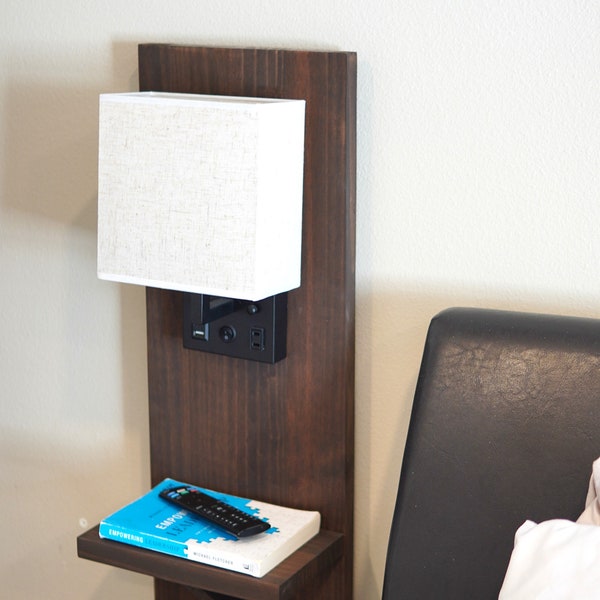 Floating Nightstand With Light - Etsy