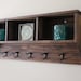 Rustic Farmhouse Entryway Coat Rack Wall Shelf - Etsy