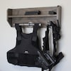 Police Duty Gear Rack Vest Holder Thin Blue Line Warrior Rack Wall ...
