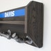 Large Oak Wall Mounted Police Duty and Tactical Gear Rack Thin Blue ...