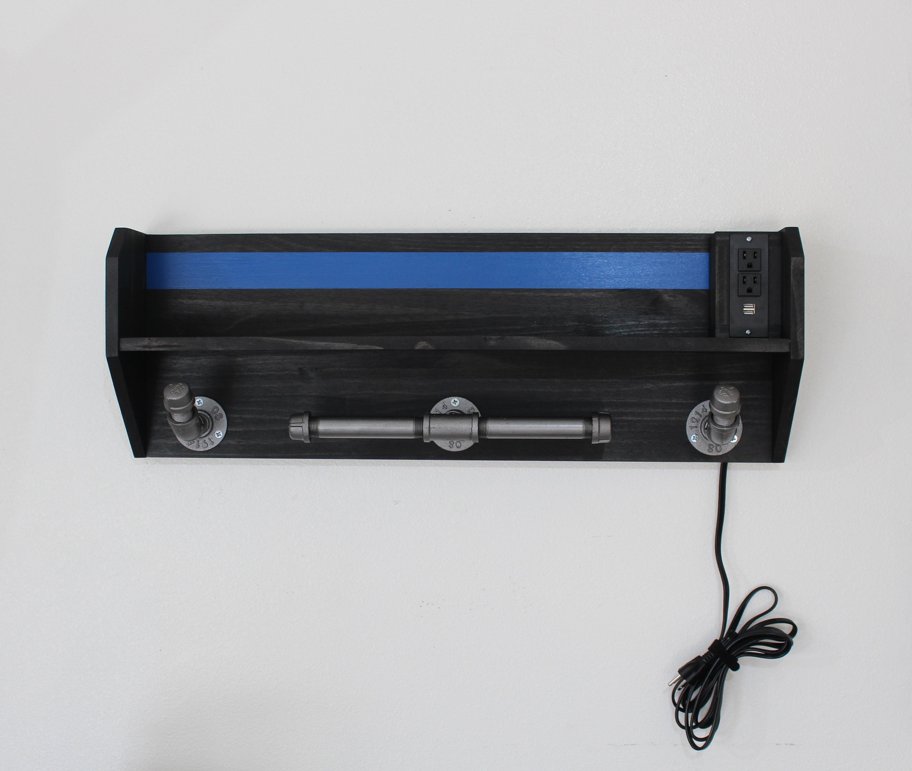 Large Duty and Tactical Gear Rack Thin Blue Line Double Belt | Etsy