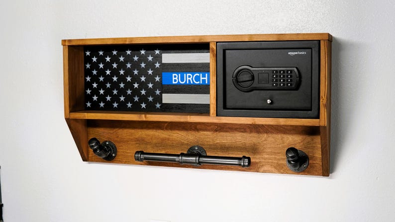 Police Duty Gear Rack - Vest Holder - Thin Blue Line Warrior Rack ...
