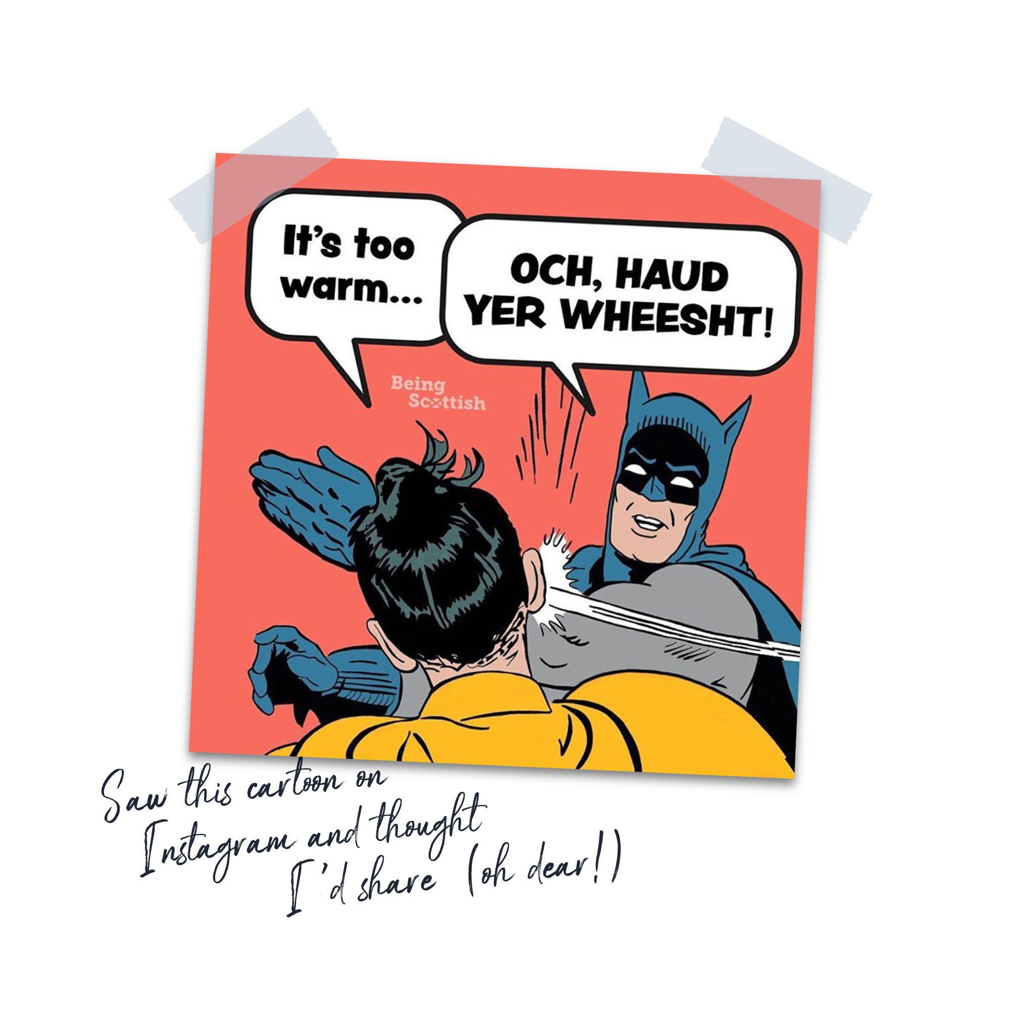 Haud Yer Wheesht Scottish Art Tile 5 X 5 by Scottish Artist | Etsy