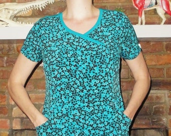 Leopard Print Scrub Top - Etsy
