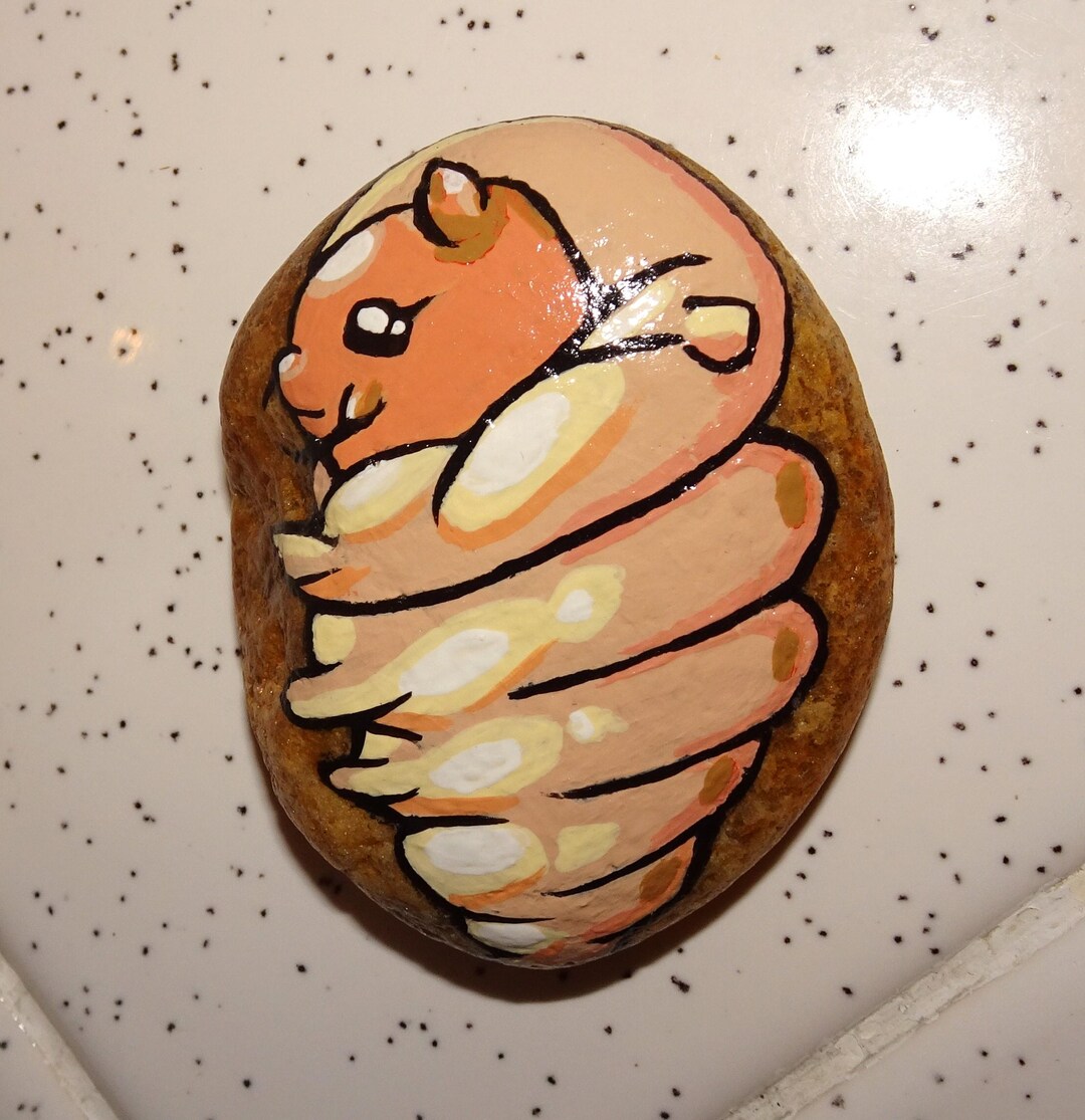 Maggie the Maggot Painted Rock - Etsy