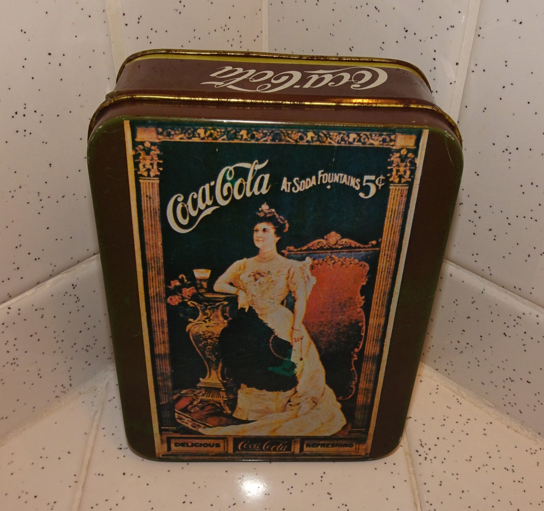 Vintage Coca Cola Queen Mary Tin W/ Note Pad - Etsy