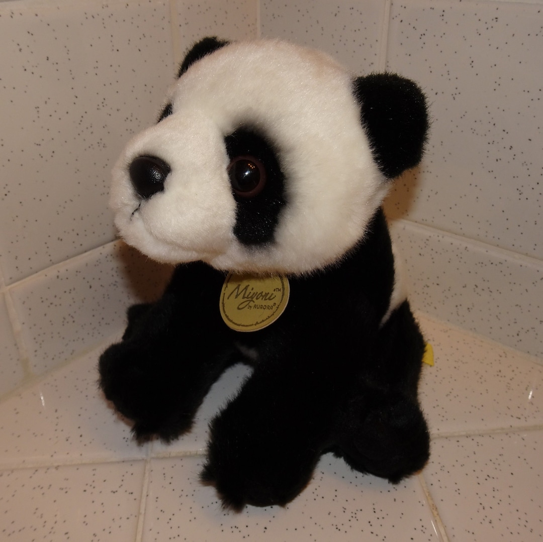 Vintage Panda Bear Stuffed Animal - Etsy