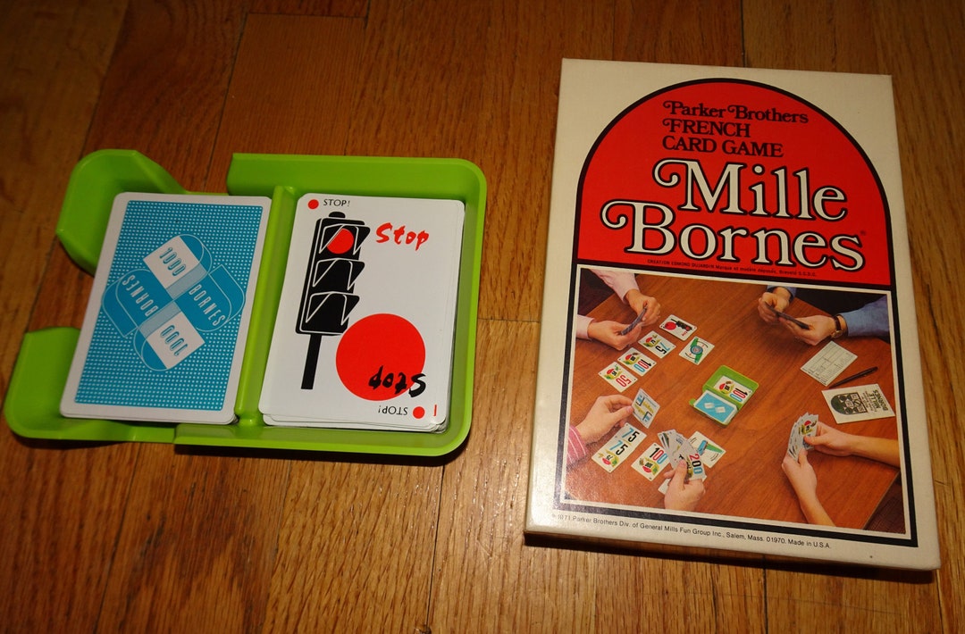 Vintage Mille Bornes Card Game 1972 - Etsy