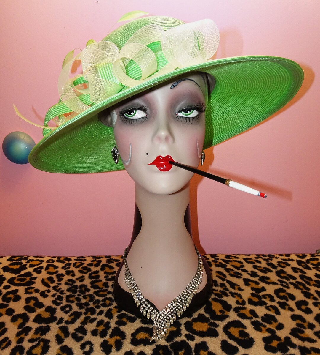 Vintage Mint Green Church Hat With Bow - Etsy