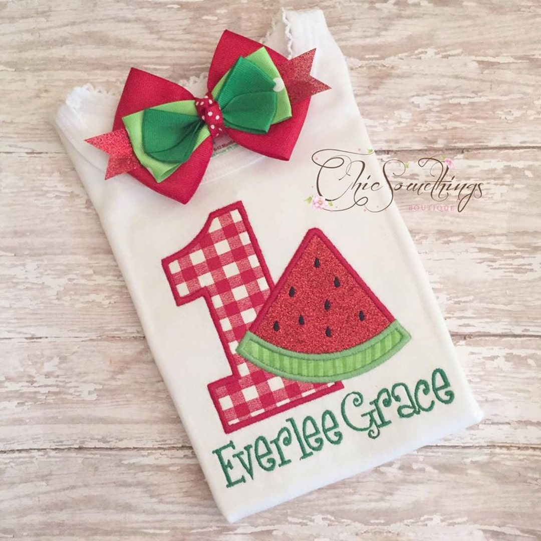 Watermelon Shirt, Watermelon Birthday Shirt, Red Watermelon Shirt ...