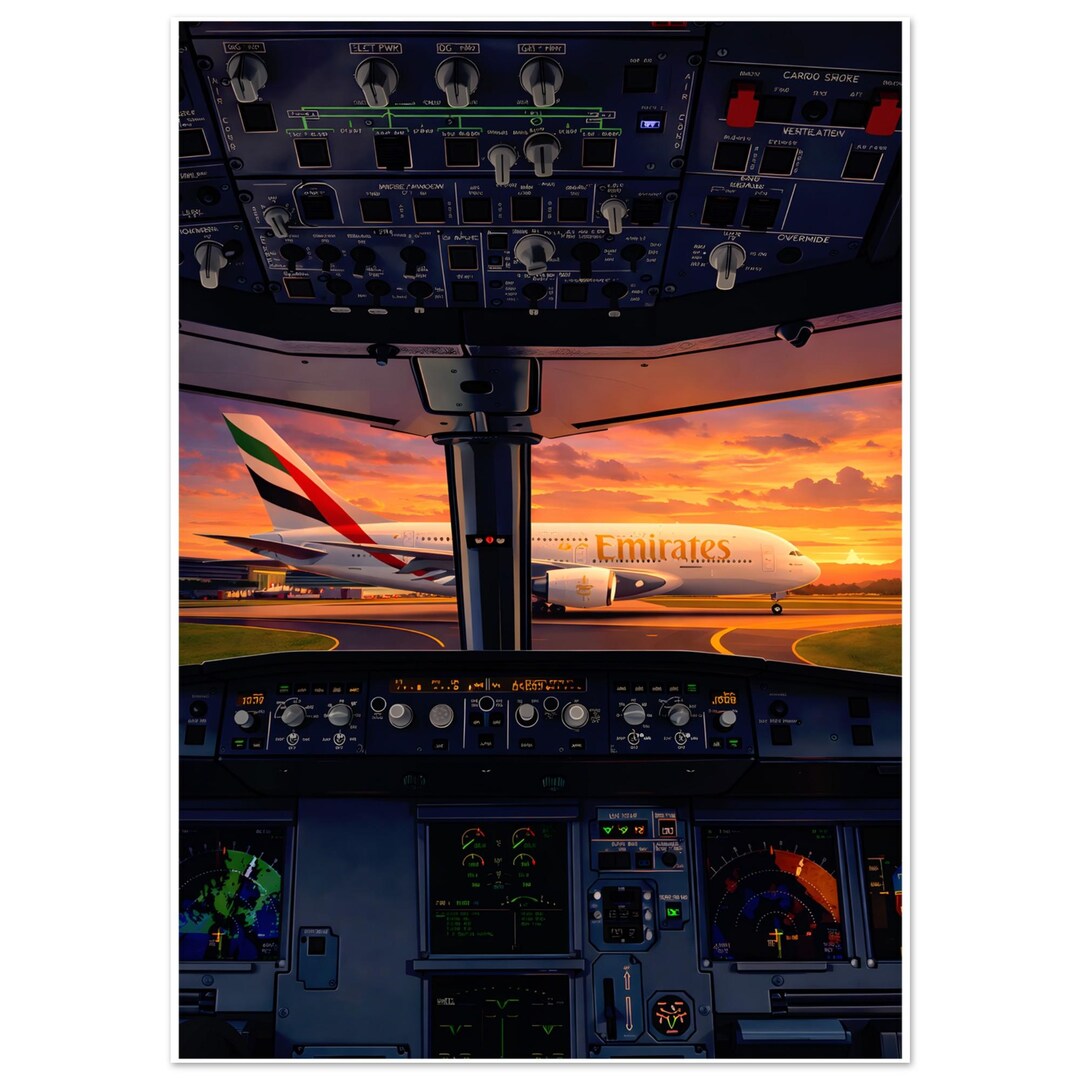 Airbus A380 Poster - Airbus Wall Art - Aviation Poster - Avgeek ...
