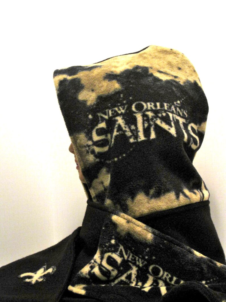 Handmade New Orleans Saints - Hooded Scarf - Scoodie - Football ...