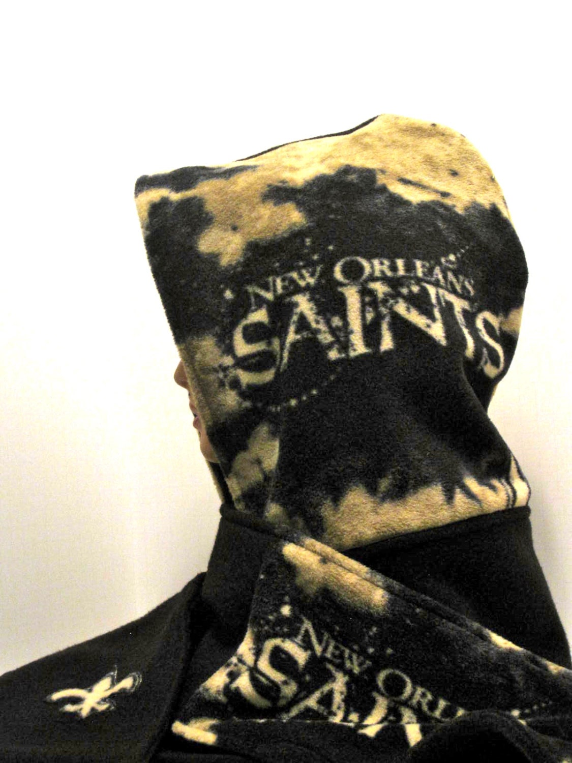 Handmade New Orleans Saints - Hooded Scarf - Scoodie - Football ...