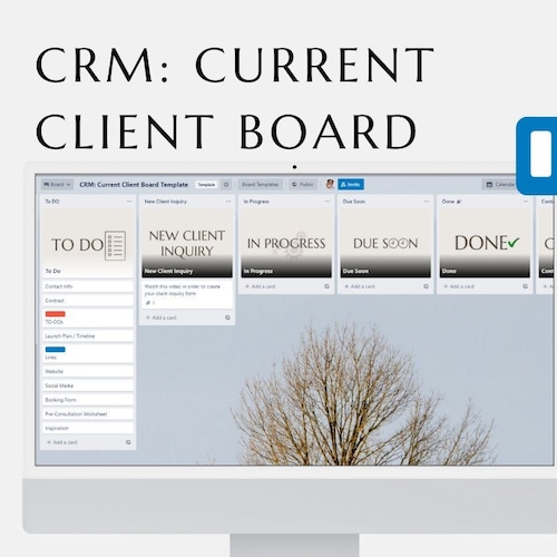 Trello: CRM Current Client Board Template | Etsy
