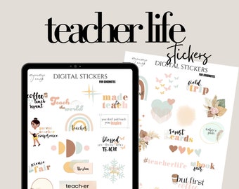 Teacher Stickers Goodnotes - Etsy