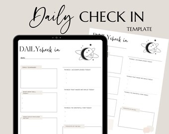 Daily Check in Stickers - Etsy