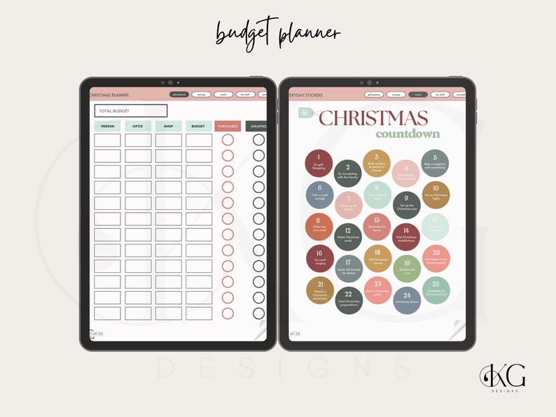 The Ultimate Christmas Planner | Christmas Digital Planner Sticker Book ...