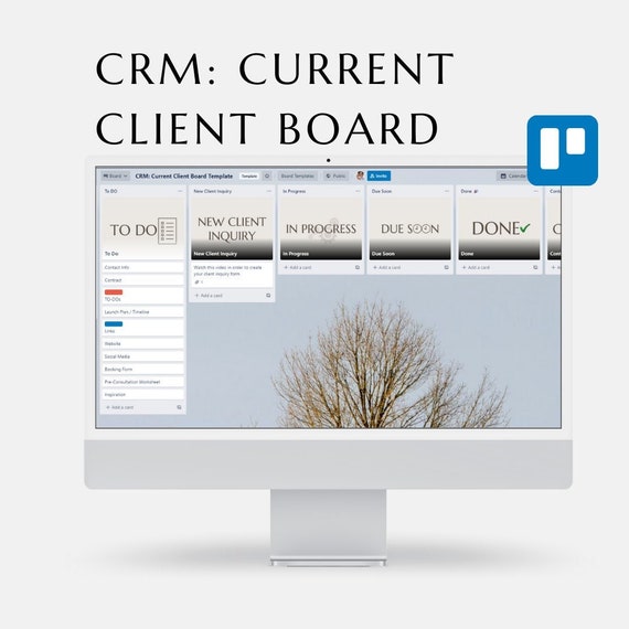 Trello: CRM Current Client Board Template | Etsy