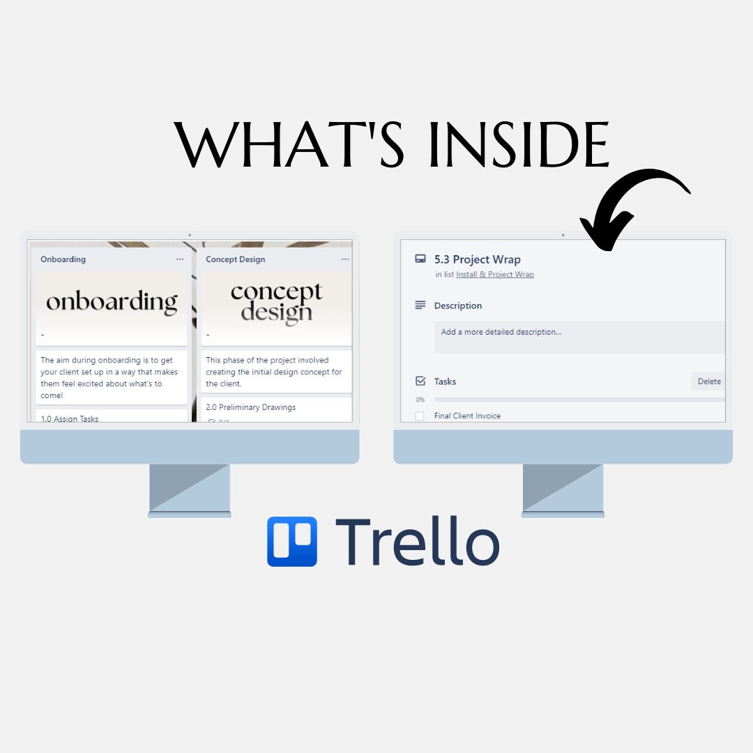 Trello: Client Design Project Board for Interior Designers - Etsy