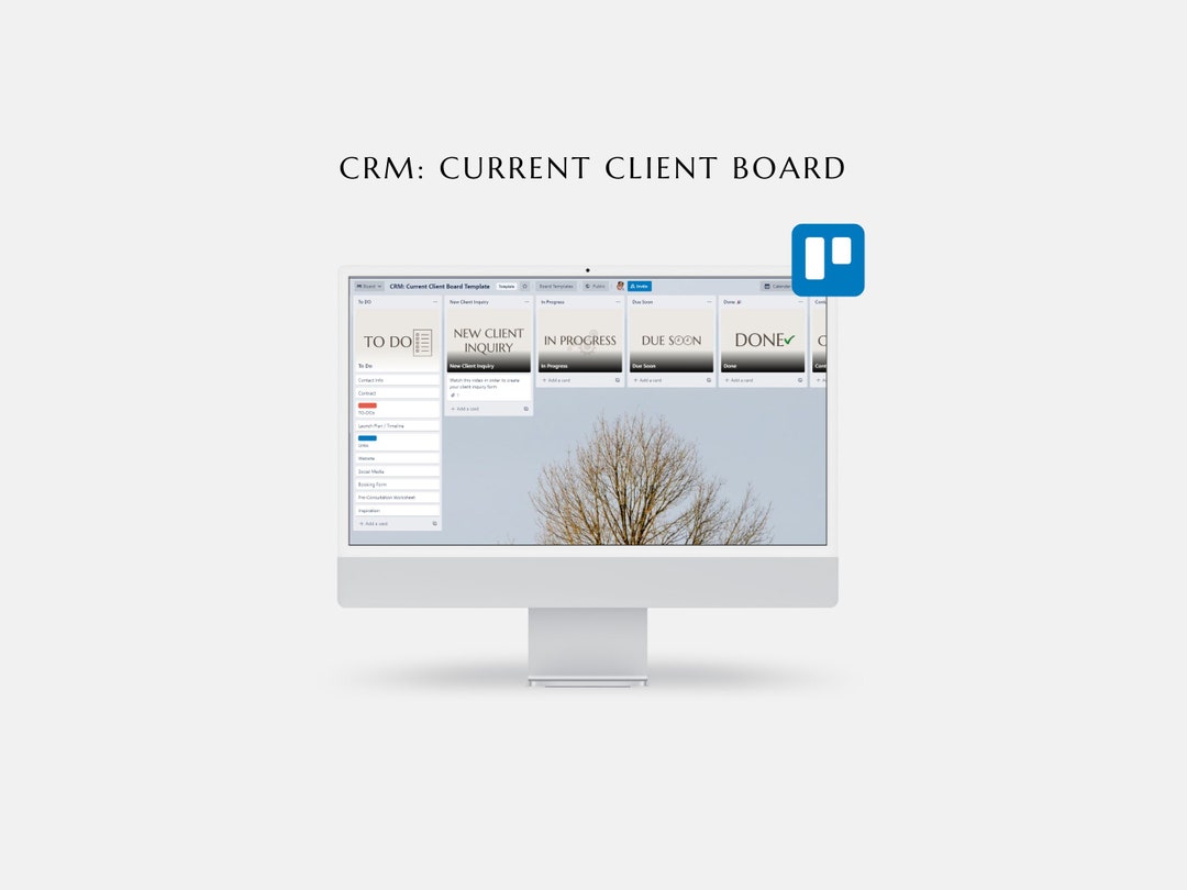 Trello: CRM Current Client Board Template - Etsy