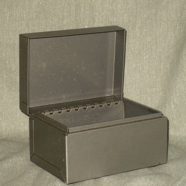 Metal Recipe Box - Etsy