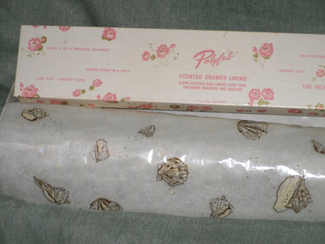 Scented Drawer Lining Sea Shells Vintage Karen Carson Creations - Etsy