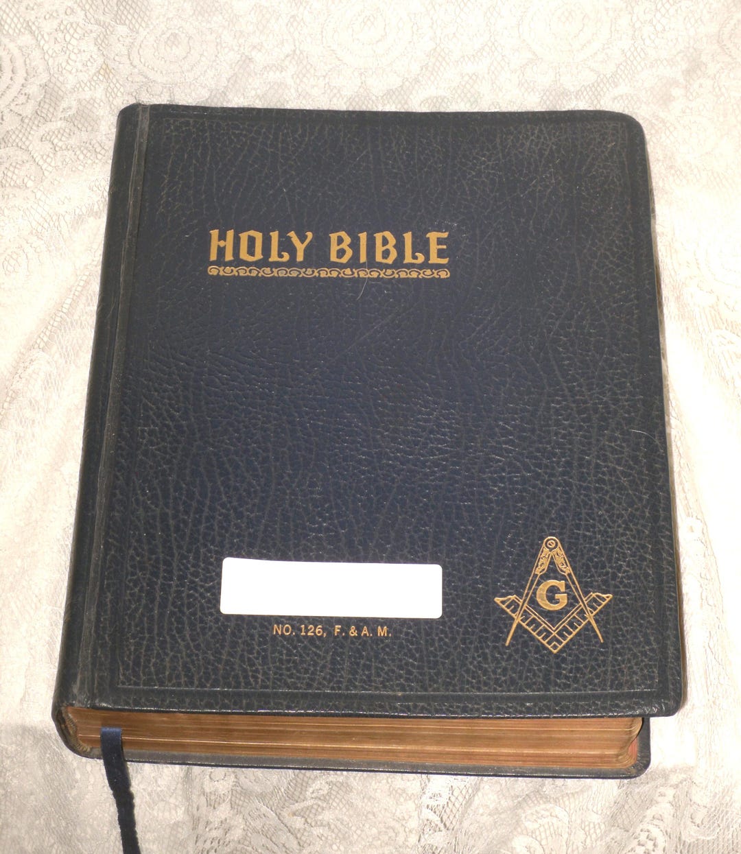Holy Bible Masonic Red Letter Edition Cyclopedic Indexed Hertel as Is ...