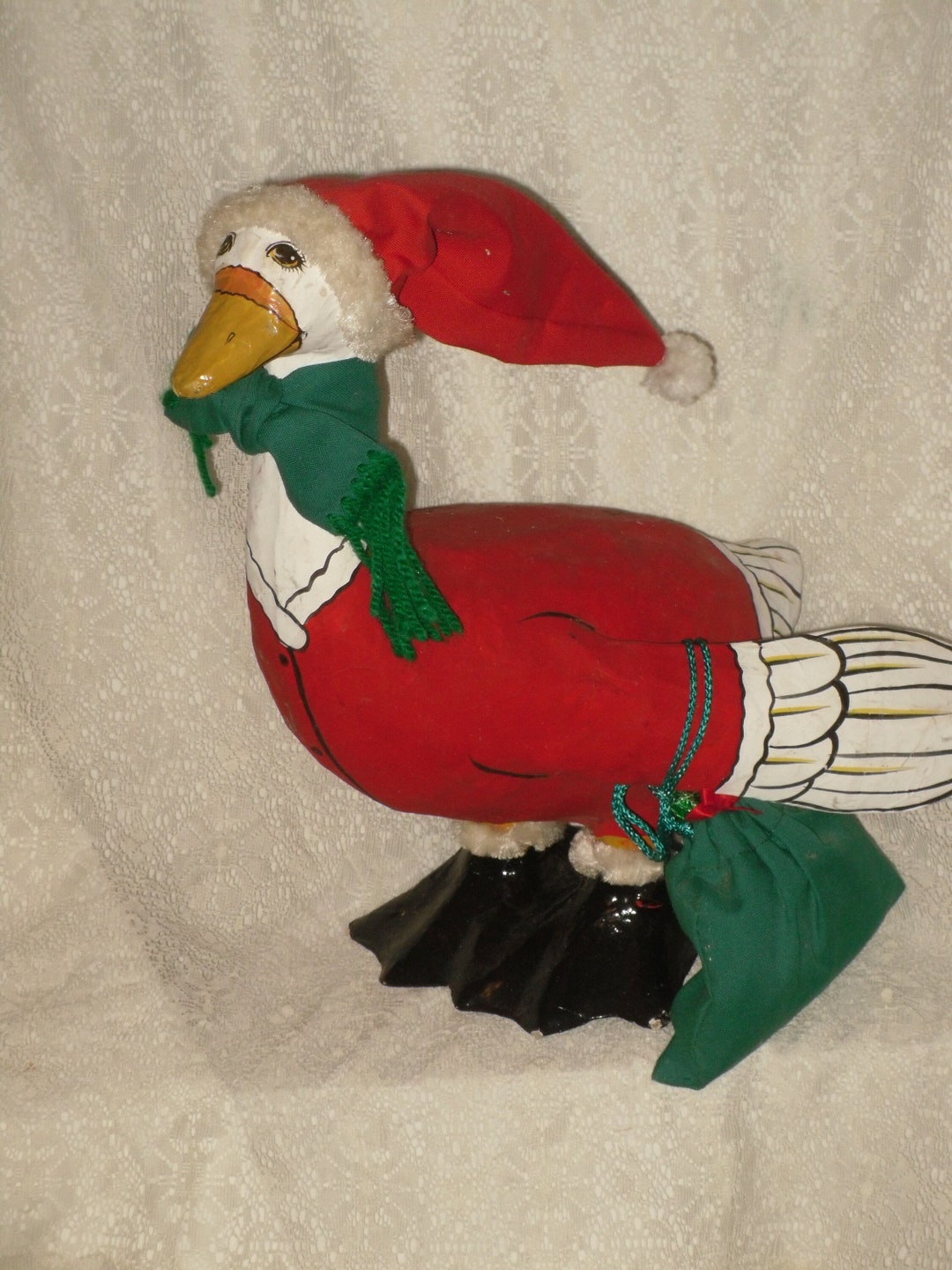 Santa Duck Goose With Bag Sigma the Tastemaker Figurine - Etsy