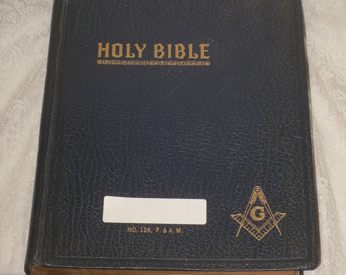 Holy Bible Masonic Red Letter Edition Cyclopedic Indexed Hertel - Etsy