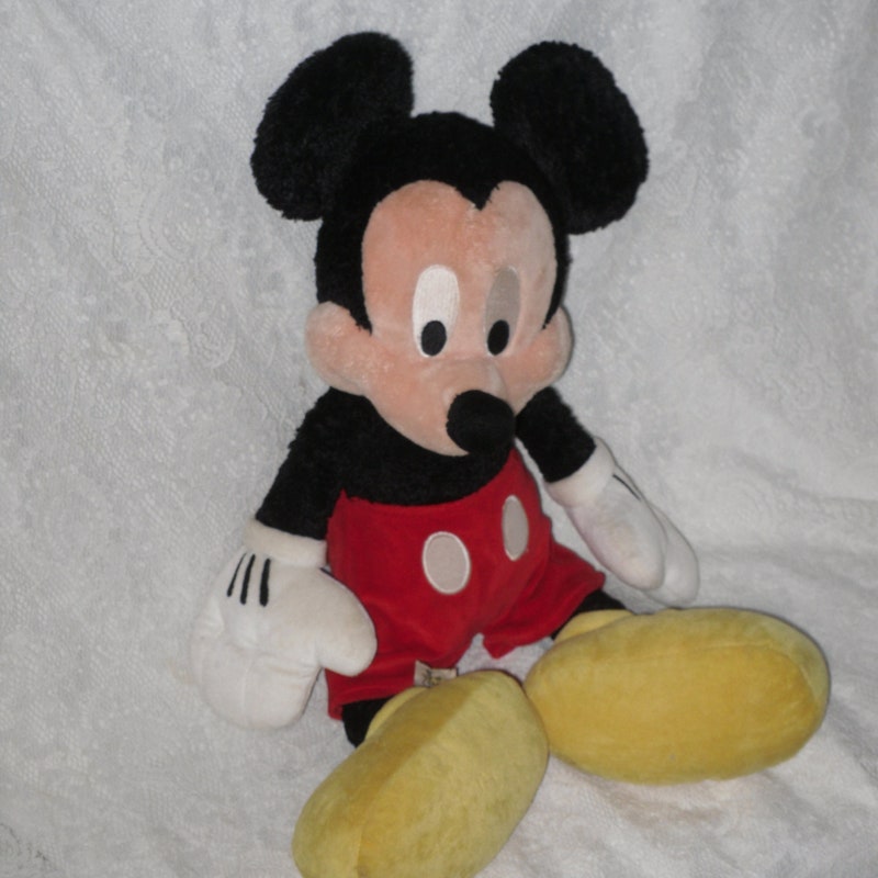 Large Mickey Mouse Plush - Etsy