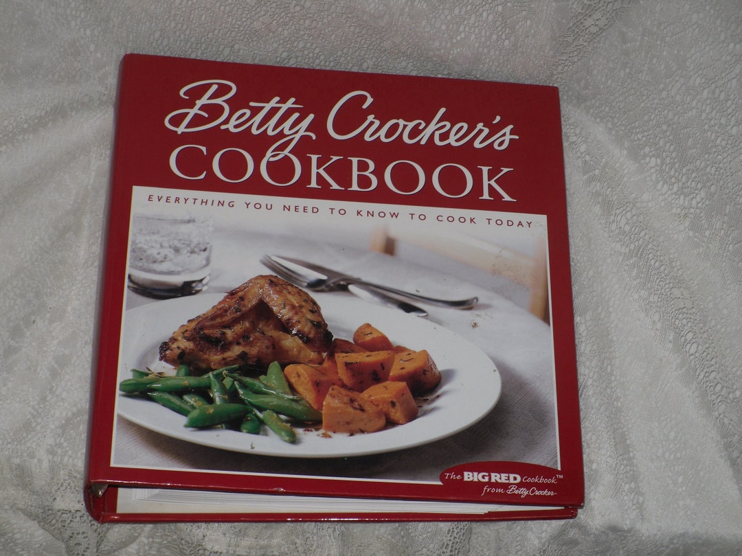Betty Crocker's Cookbook Big Red 5 Ring Binder Vintage Classic - Etsy