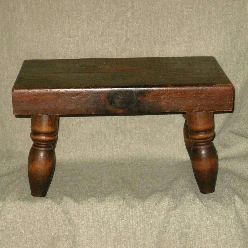 Wood Foot Stool - Etsy