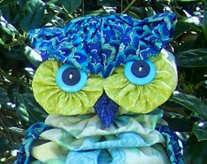 Fabric Yo-yo Owl Pattern DIGITAL FOR DOWNLOAD - Etsy
