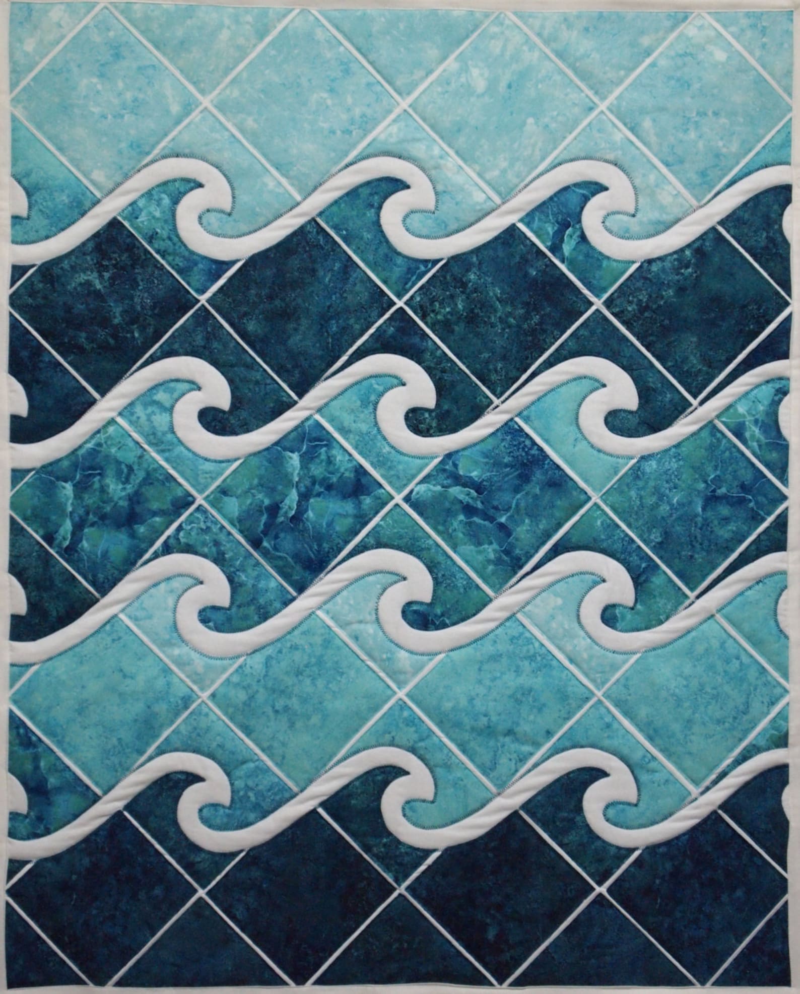 Ocean Waves Pattern. Sea. Water. Fun in the Sun. Wall Hanging. Summer ...