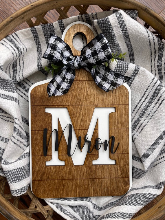 Monogram Cutting Board Custom Cutting Board Custom Kitchen - Etsy