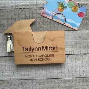 Personalized Graduation Gift Card Holder, Graduation Gift, High School ...
