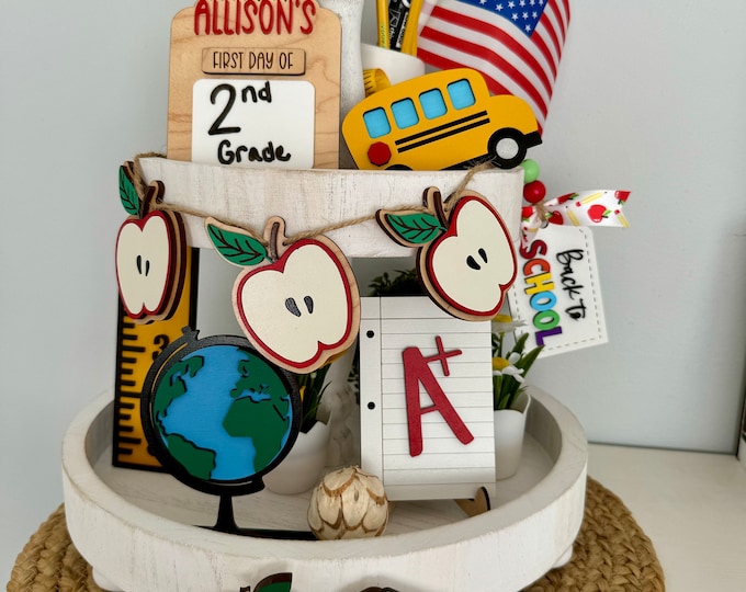 Back to School Tiered Tray Decor for Classroom, Classroom Decor Bundle ...