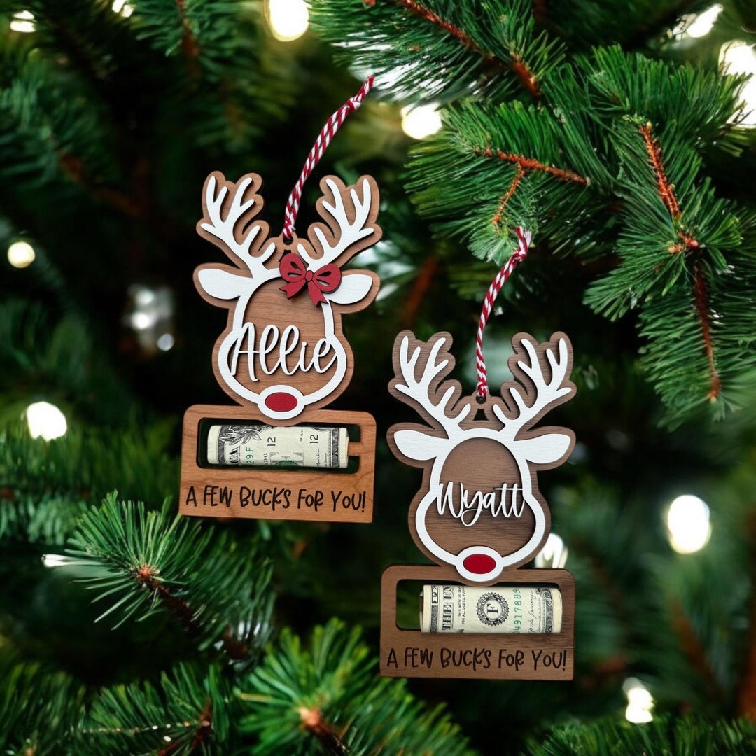 Christmas Cash Holder, Reindeer Money Holder, A Few Bucks for Christmas ...