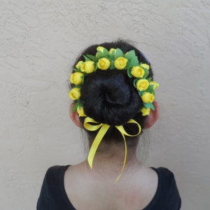 SALE Medium Rosebuds Bun Wrap, Ballet Bun Wrap, Many Colors, Ballet ...