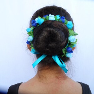 SALE Large Rosebuds Bun Wrap in 24 Colors, Ballet Bun Wrap, Flower Bun ...