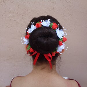 SALE Rosebuds & Magnolias Bun Crown Ballet Bun Wrap Many - Etsy