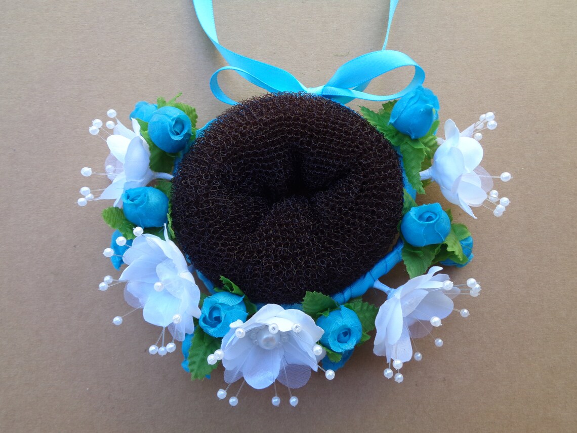 SALE Rosebuds & Magnolias Bun Crown Ballet Bun Wrap Many | Etsy