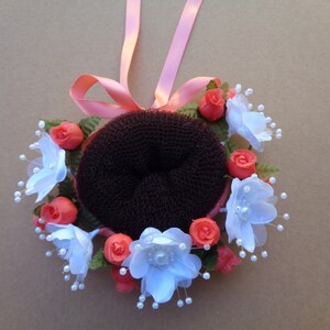 SALE Rosebuds & Magnolias Bun Crown Ballet Bun Wrap Many - Etsy
