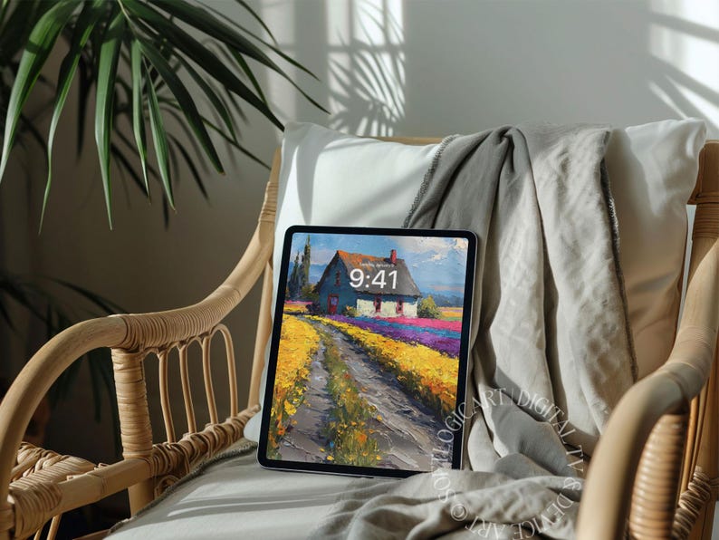 Colorful Cottage Wallpaper Set, iPhone iPad Desktop Backgrounds - Etsy UK