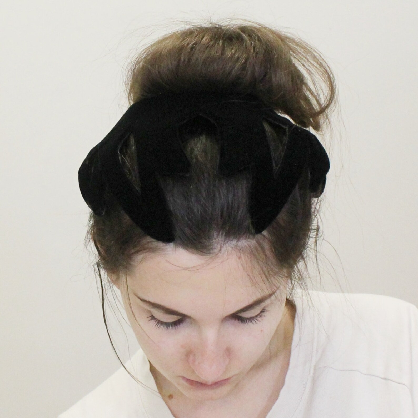 Vintage 50s Whimsy Gothic Avant Garde Black Velour Hair Accessory - Etsy